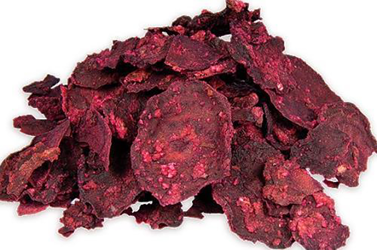 Crispy Mustard Beetroot Chips